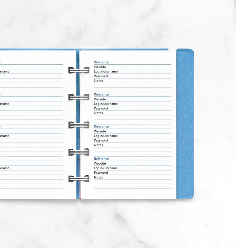 Filofax Notebook Password Paper Refill Pocket - Filofax – Filofax AP