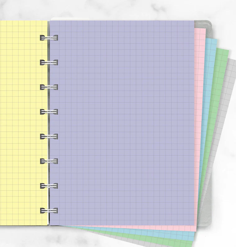 Filofax Notebook Pastel Squared Paper Refill A5 - Filofax – Filofax AP