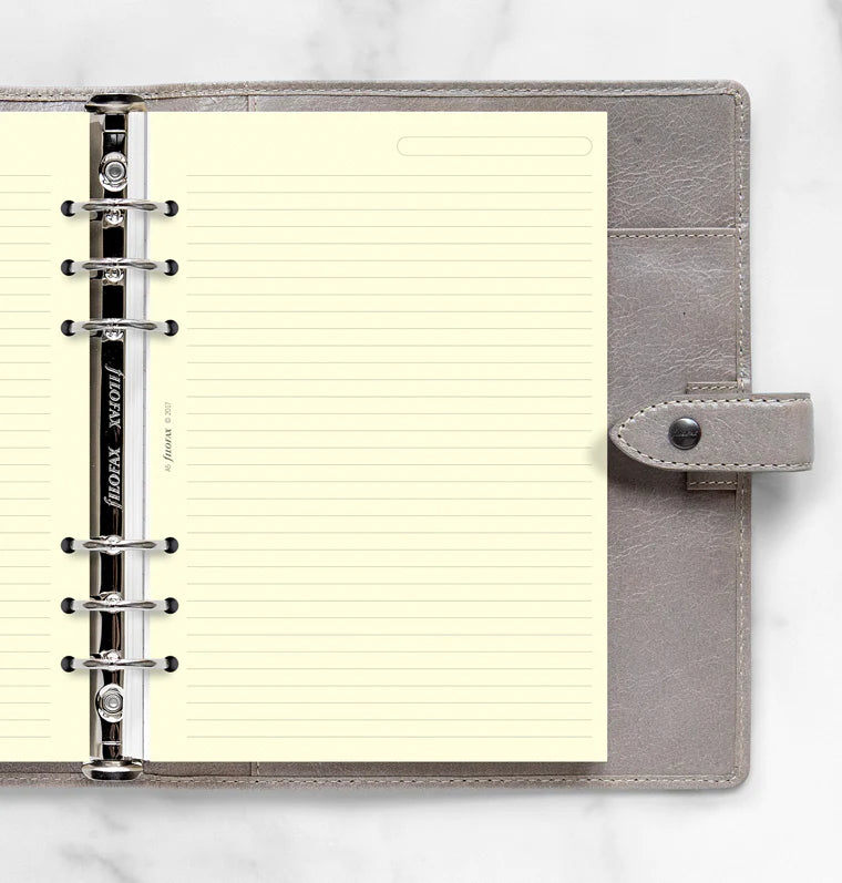 Cotton Cream Ruled Notepaper Refill A5 - Filofax – Filofax AP
