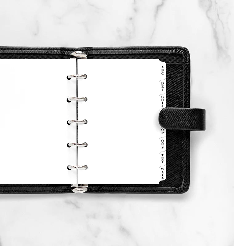 A-Z White Dividers - Mini | Filofax – Filofax AP